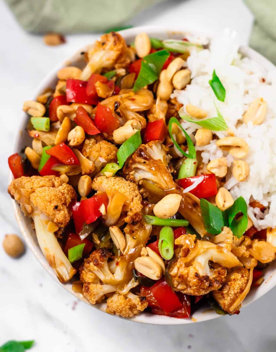 Kung Pao Cauliflower - Pinch and Swirl