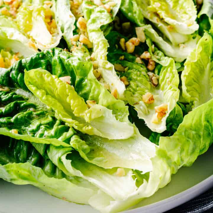 Little Gem Salad (10 Minute Recipe!) - Pinch and Swirl