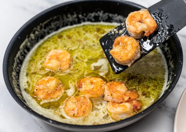 Quick and Easy Shrimp Piccata - Pinch and Swirl