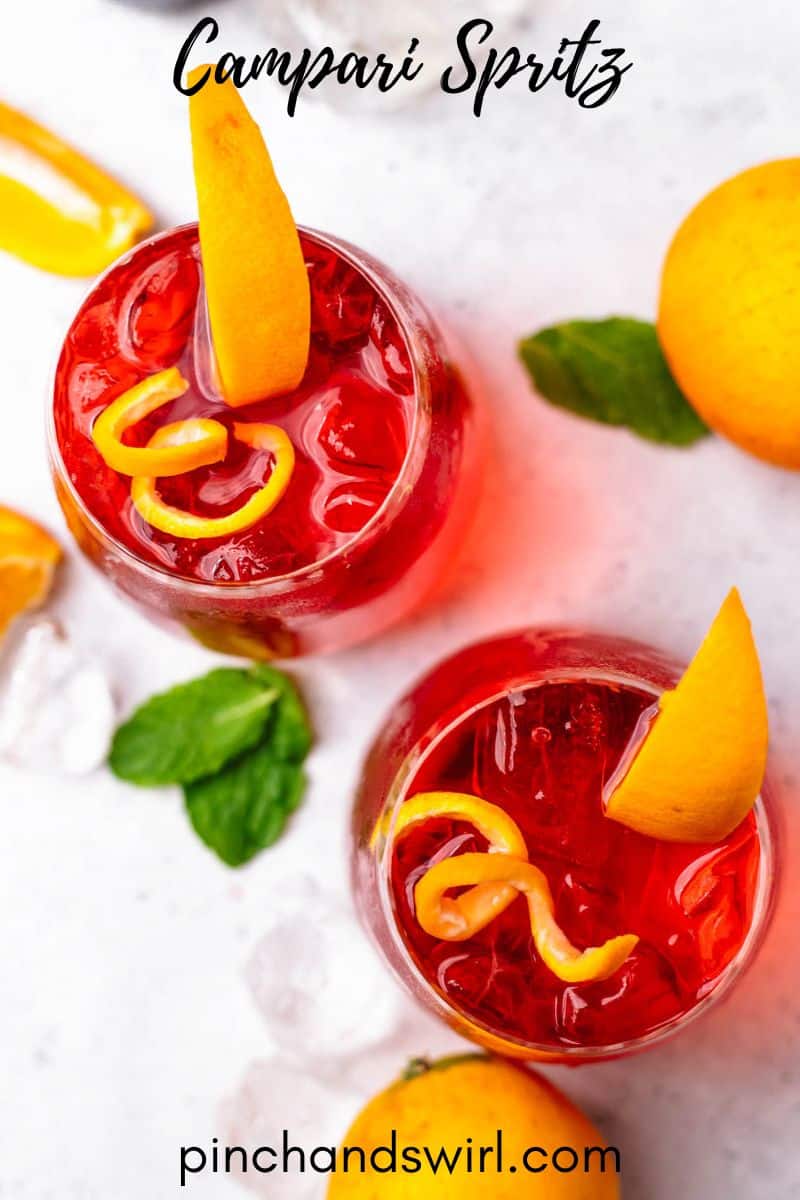 Campari Spritz - Pinch and Swirl