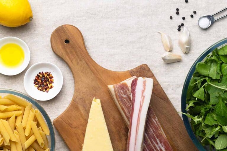 Pancetta Pasta (20 minute recipe!) - Pinch and Swirl