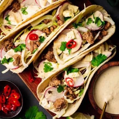 "Ground Pork Tacos (Carnitas-Style in 30 Minutes!) - Pinch and Swirl