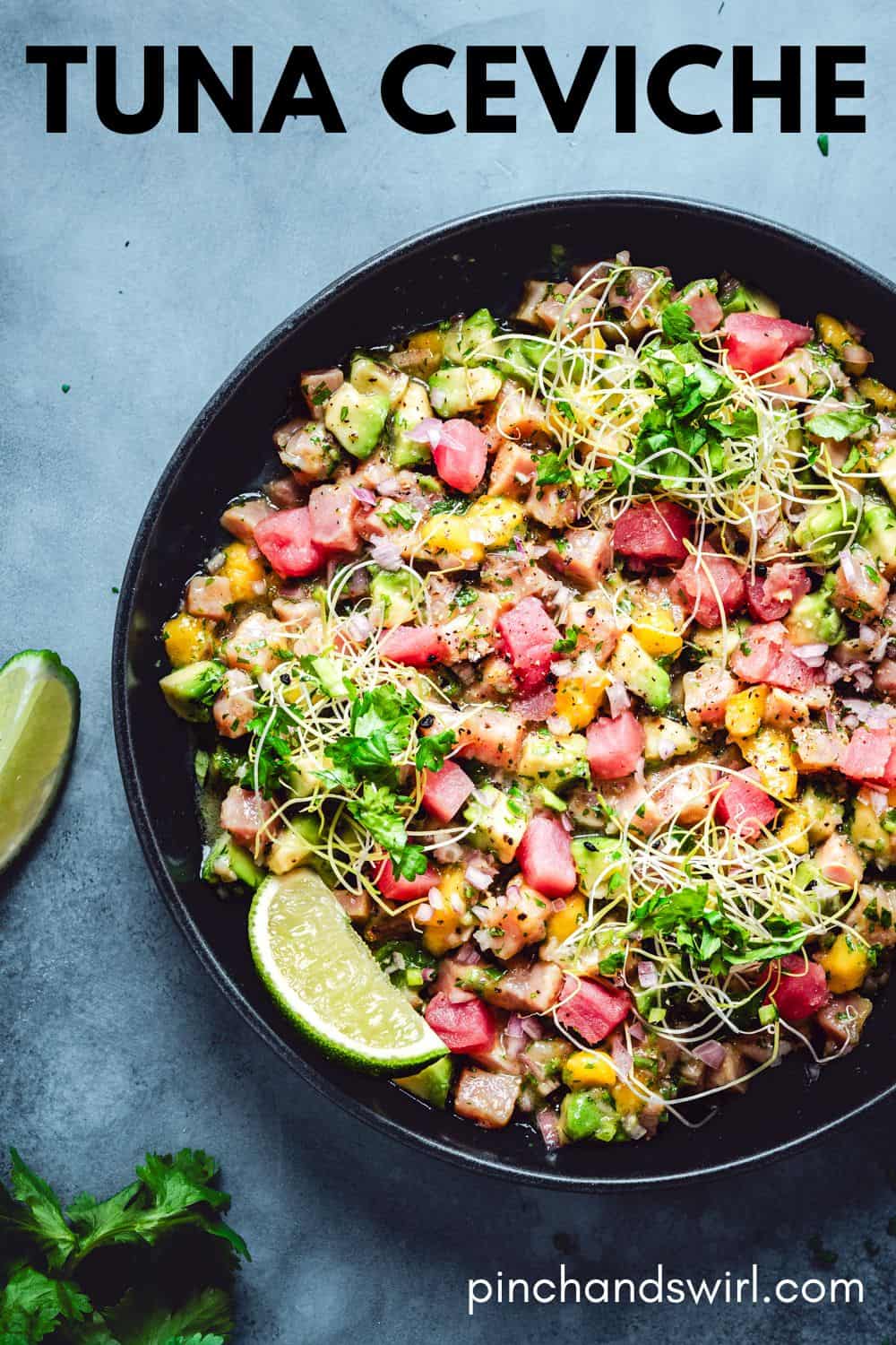Tuna Ceviche - Pinch and Swirl