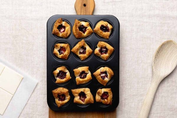 Brie Puff Pastry Bites - Pinch and Swirl
