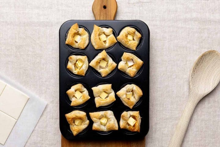 Brie Puff Pastry Bites - Pinch and Swirl