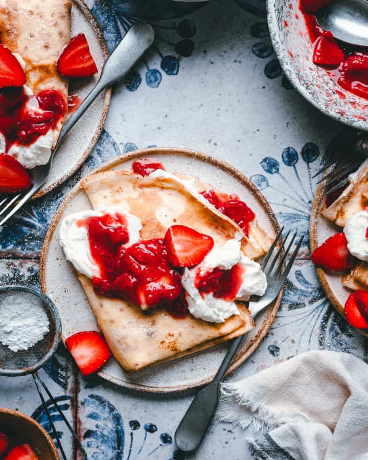 Strawberry Crepes - Pinch and Swirl