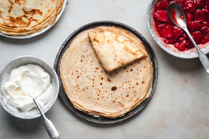Strawberry Crepes - Pinch and Swirl