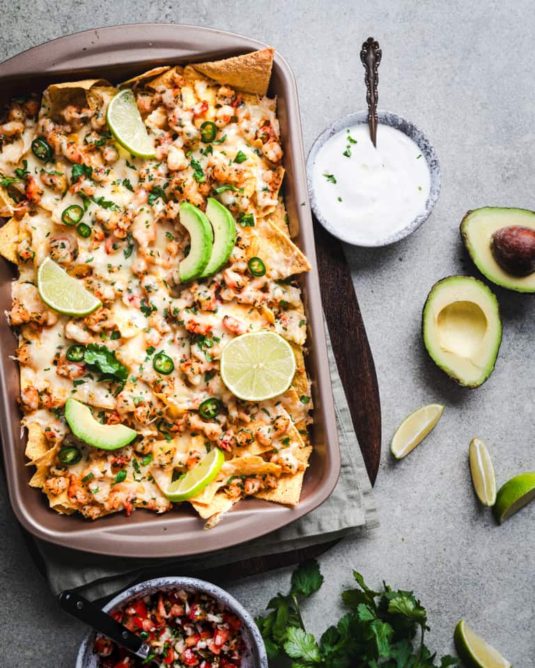 Shrimp Nachos (20 Minute Recipe) - Pinch and Swirl