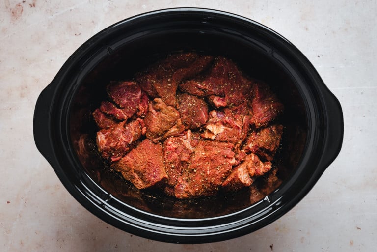 Slow Cooker Beef Carnitas (Just 10 minutes of prep!) - Pinch and Swirl