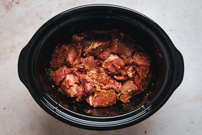 Slow Cooker Beef Carnitas (Just 10 minutes of prep!) - Pinch and Swirl