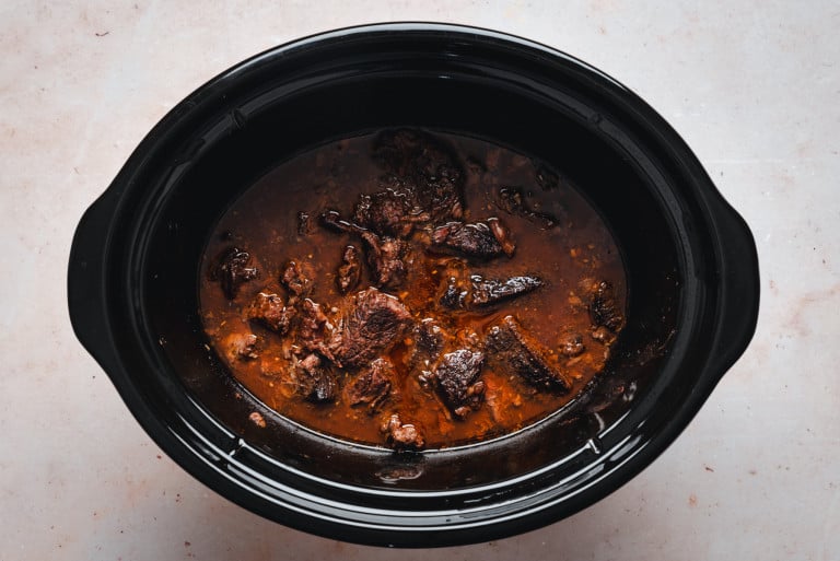 Slow Cooker Beef Carnitas (Just 10 minutes of prep!) - Pinch and Swirl