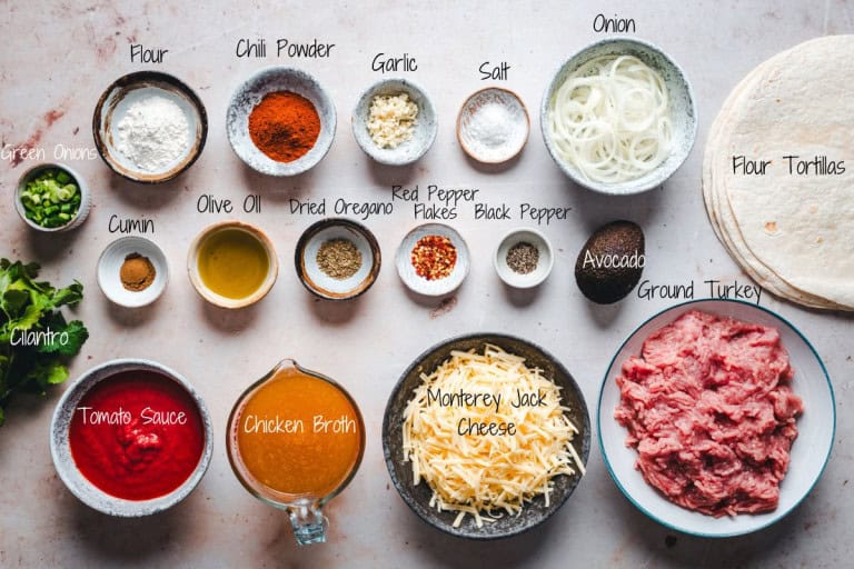 Ground Turkey Enchiladas - Pinch and Swirl