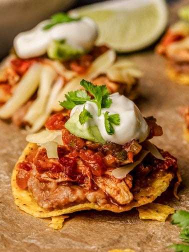 Easy Homemade Homemade Tostada Shells (Baked not Fried!) - Pinch and Swirl