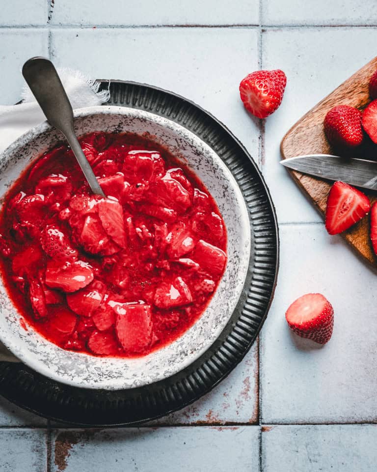 Strawberry Compote - Pinch and Swirl
