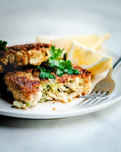 Crispy Cod Fish Cakes - Pinch and Swirl
