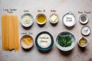 Lemon Basil Pasta (20 minute recipe!) - Pinch and Swirl