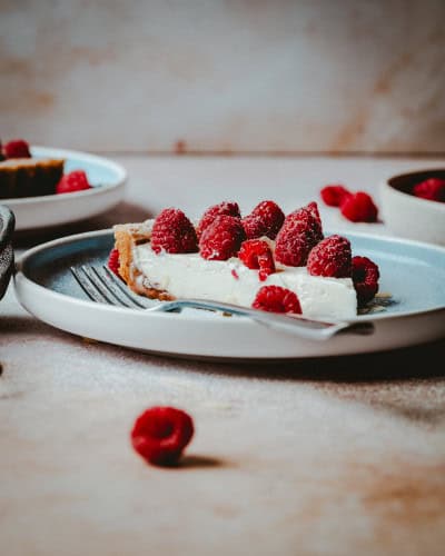 Raspberry Tart (Easy + Elegant No-Bake Filling) - Pinch and Swirl