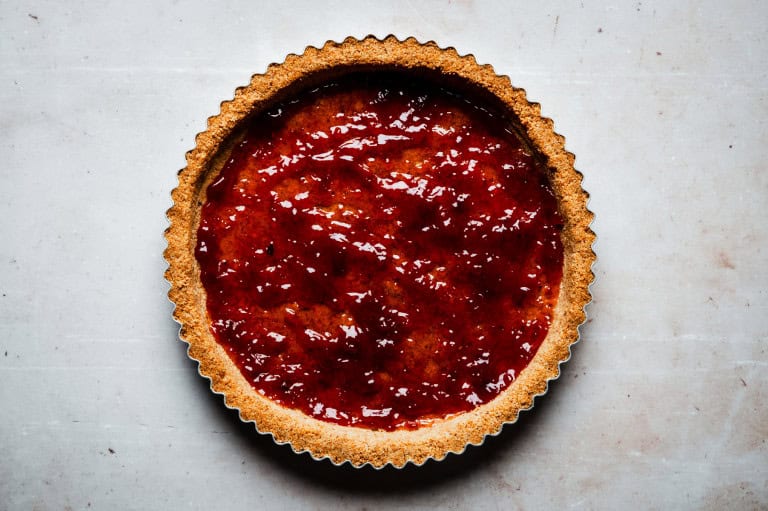 Raspberry Tart (Easy + Elegant No-Bake Filling) - Pinch and Swirl