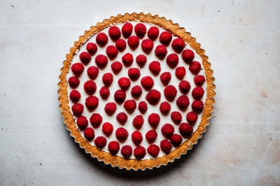 Raspberry Tart (Easy + Elegant No-Bake Filling) - Pinch and Swirl