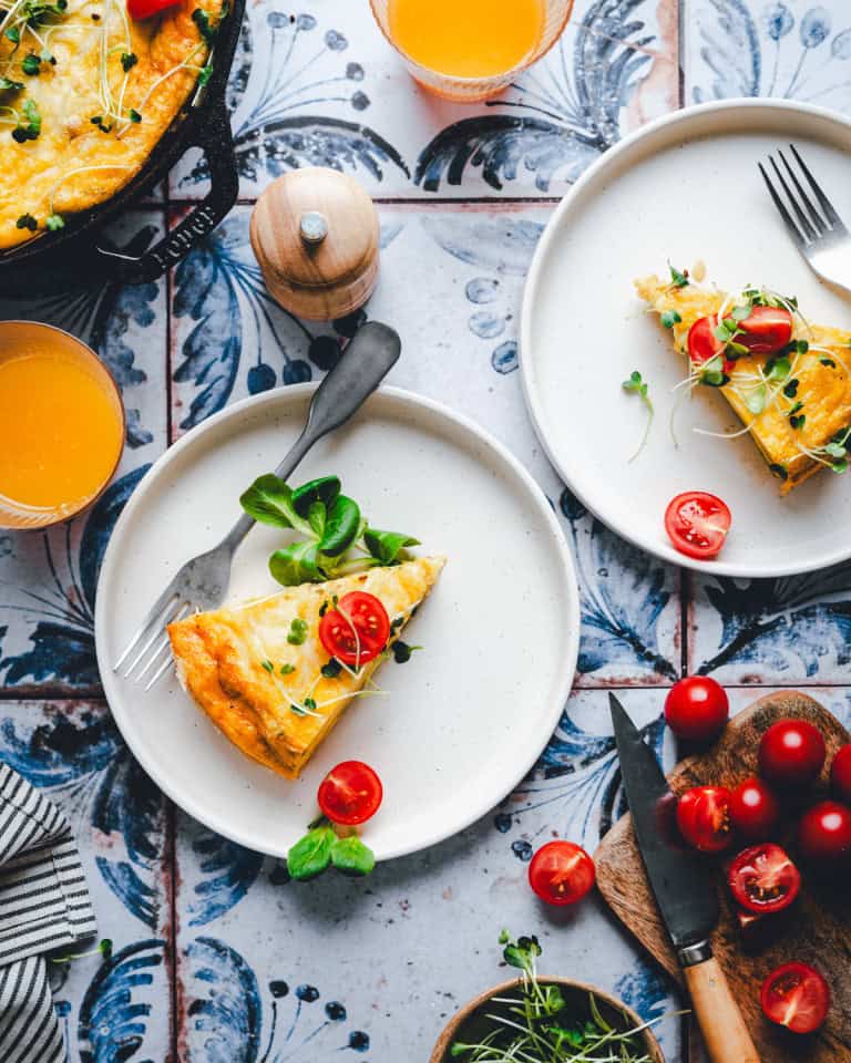 Easy Breakfast Frittata - Pinch and Swirl