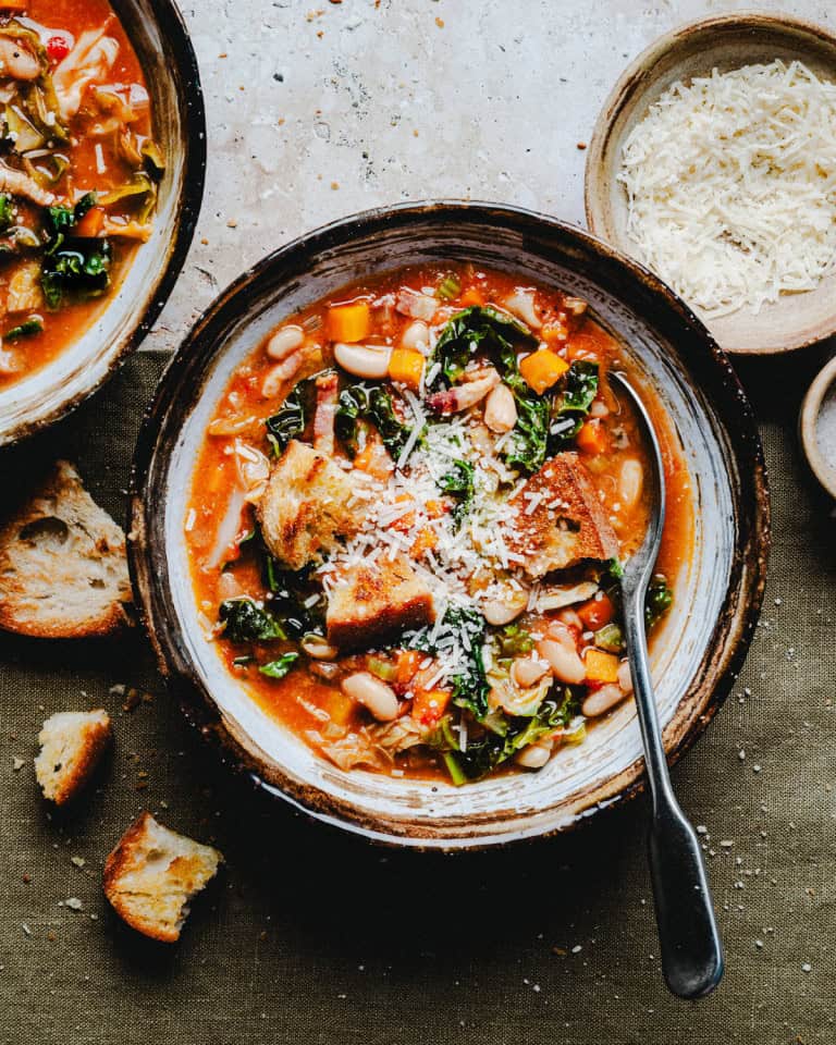 Tuscan White Bean Soup - Pinch and Swirl