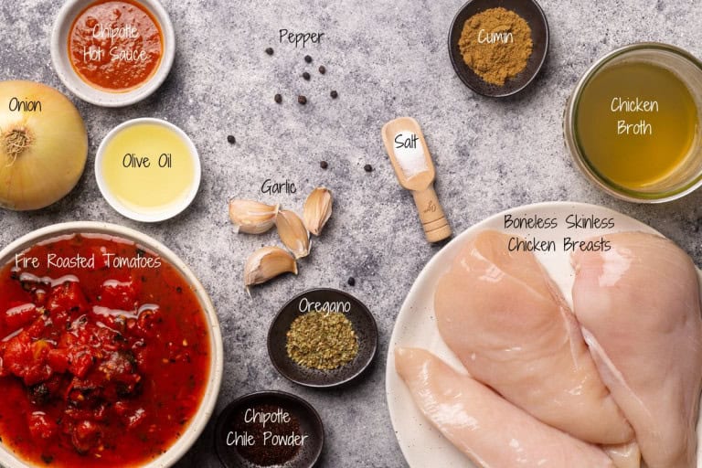 Easy Chicken Tinga (Made in One Pot!) - Pinch and Swirl