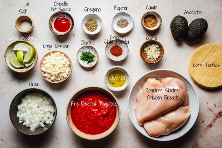 Easy Chicken Tinga Tacos Recipe - Pinch and Swirl