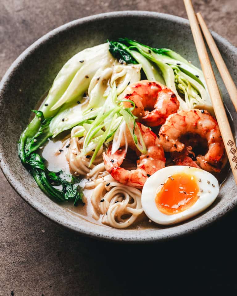 Quick Shrimp Ramen Recipe (15 Minutes) - Pinch and Swirl