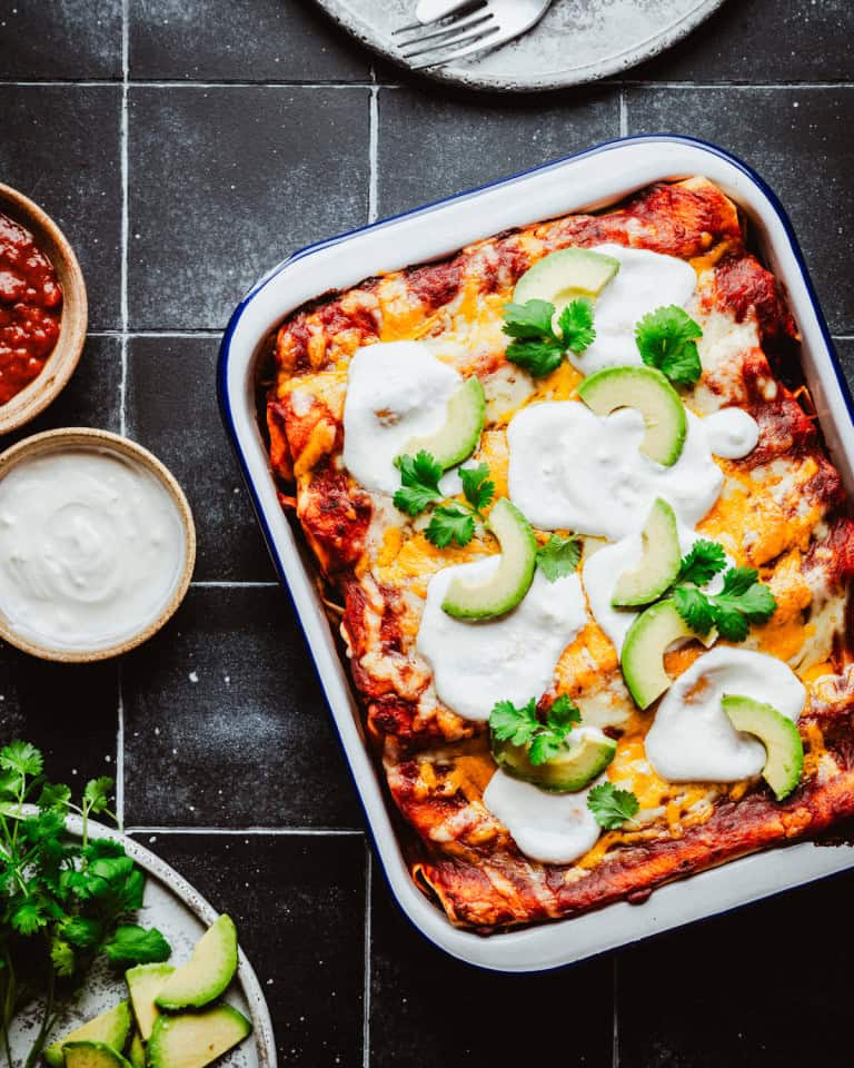 Shredded Beef Enchiladas - Pinch and Swirl