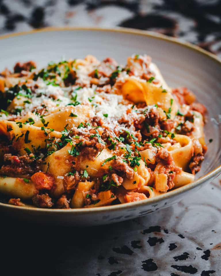 Lamb Bolognese - Pinch and Swirl