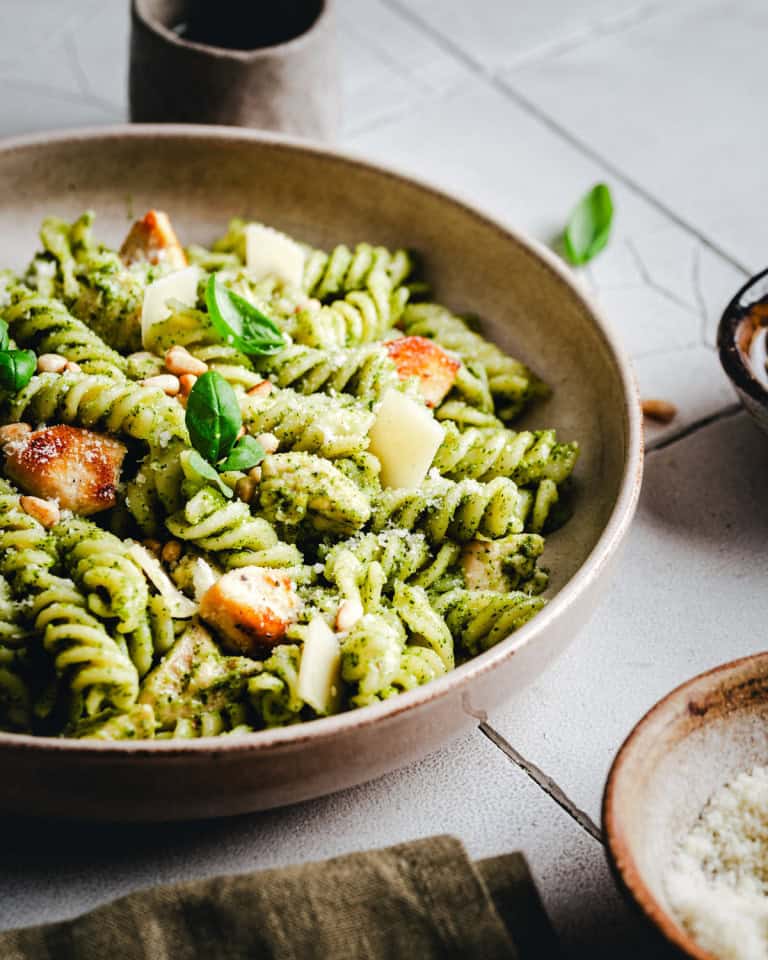 Chicken Pesto Pasta – 30-Minute Skillet Dinner - Pinch and Swirl